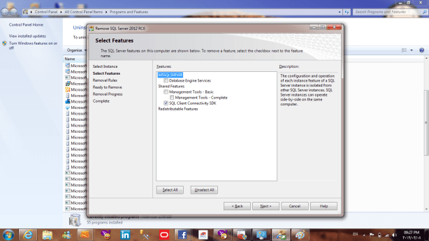How to remove Instance or Feature from SQL Server – DB Cloud TECH