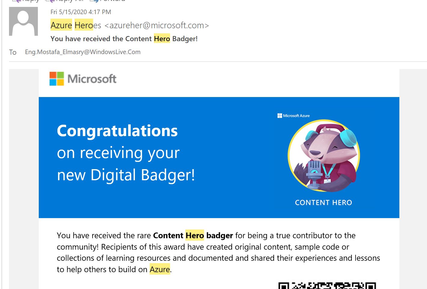Azure Content Hero and Community Hero – DB Cloud TECH